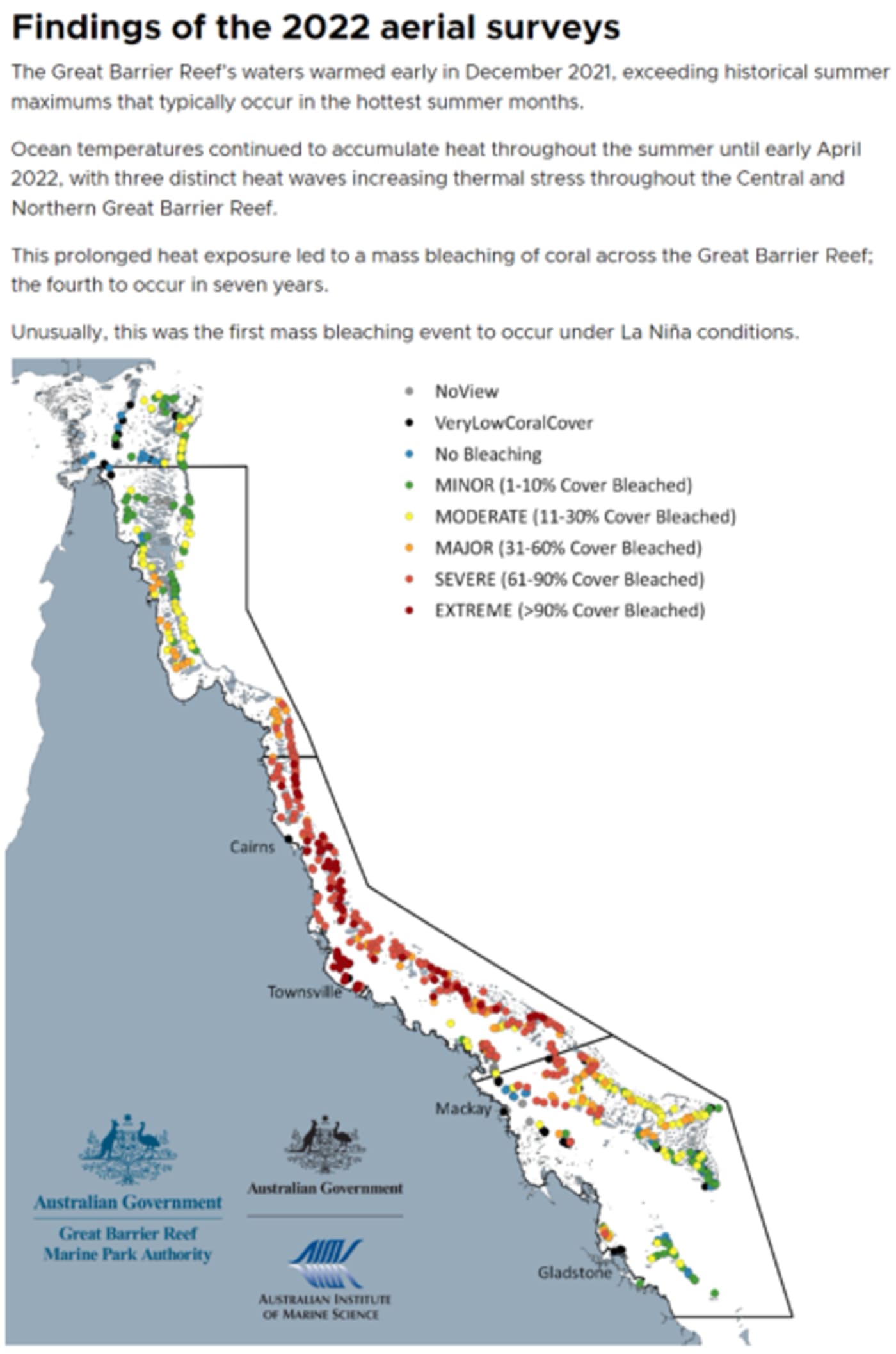 5th mass bleaching event on the Great Barrier Reef in 8 years | WWF ...